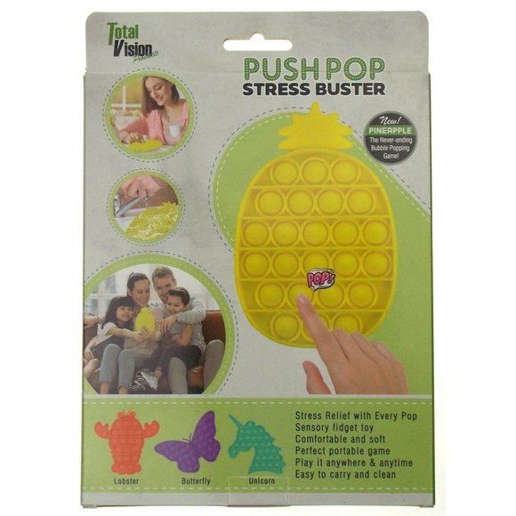 Toys | Push Pop Stress Relief Buster Lot Of 2 Lobster Pineapple Fidget ...